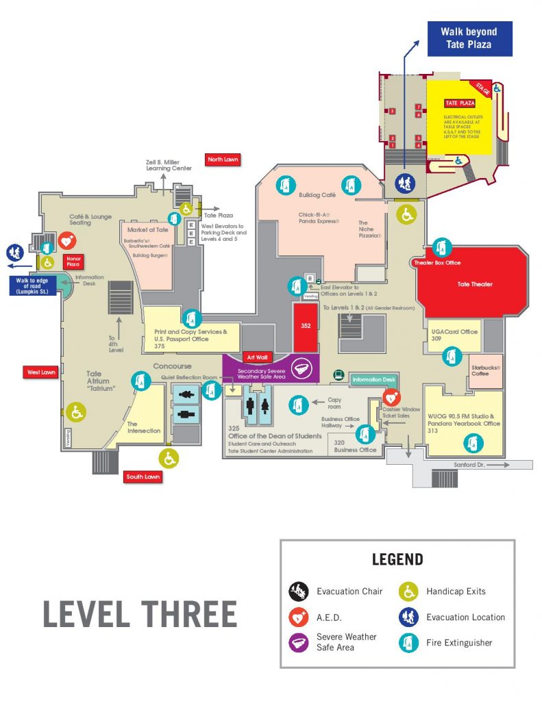 Building Map | BEAP - Tate Student Center